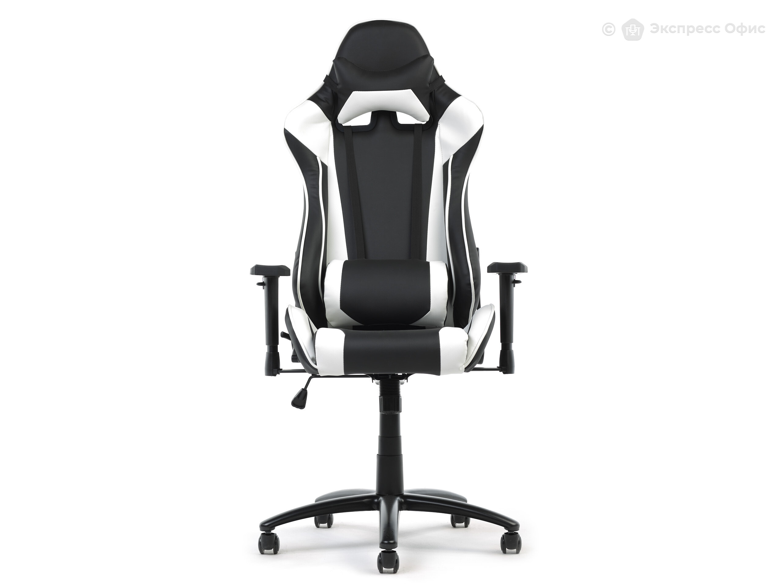 Игровое кресло Lotus S6 Экокожа черная, Экокожа белая для персонала по ...