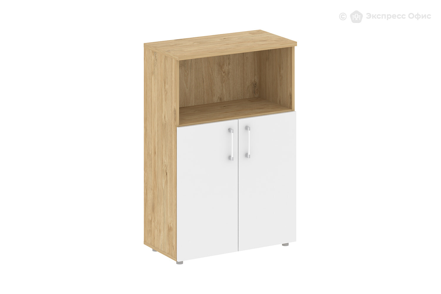 Шкаф для документов Шифт SK.ST-2.1 Тиквуд светлый, Белый бриллиант ...