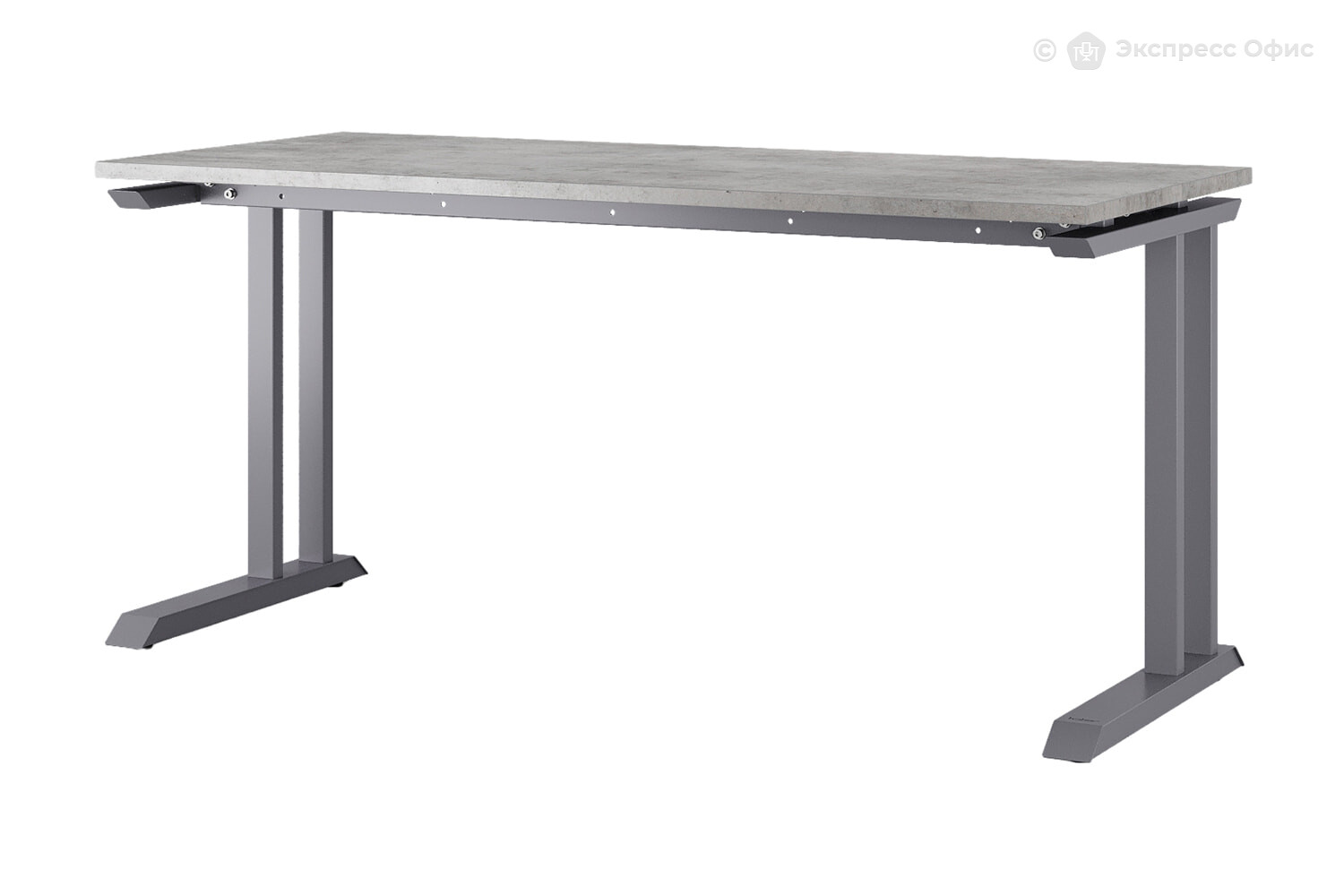 Письменный стол Kobor L1-180/60 Бетон чикаго F186 ST9, Графит муар ...