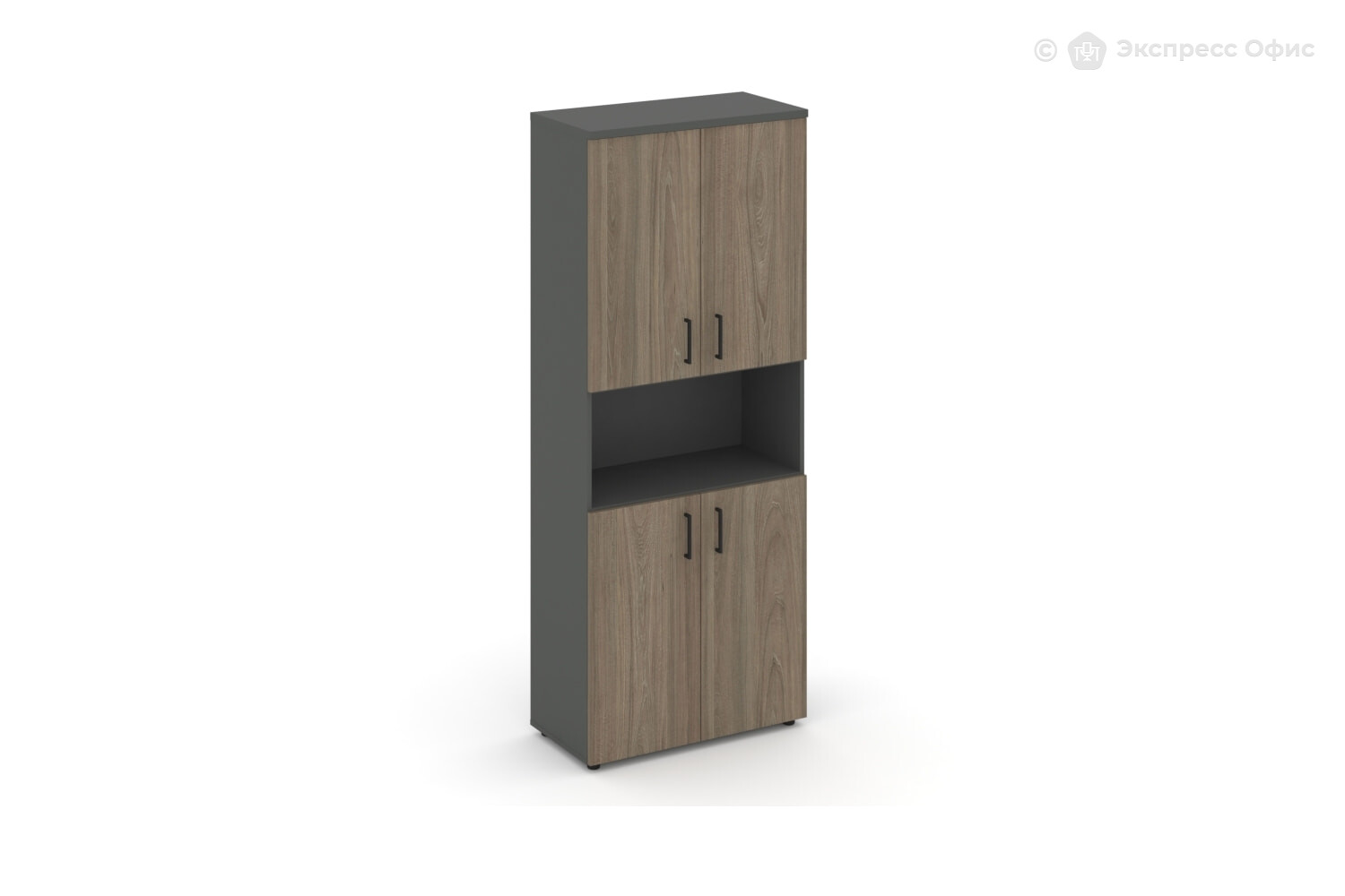 Шкаф для документов Style Project SN.STS.E-107 Антрацит, Вяз ...